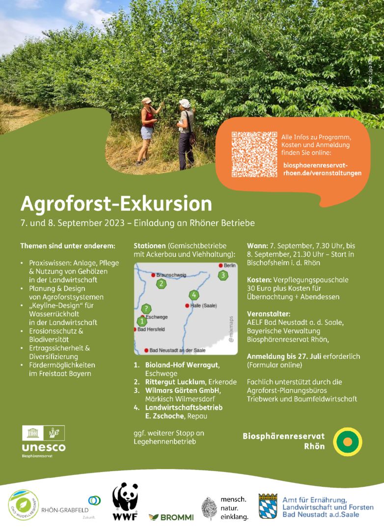 EINLADUNG an Rhöner Betriebe: Bis 27. Juli für Agroforst-Exkursion anmelden - Fladungen-Rhön